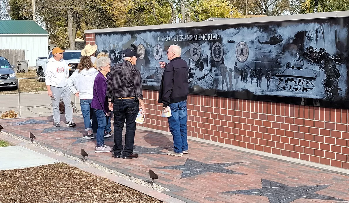 Cairo Veterans Memorial Monuments Donor and Military Wall | Picture ...